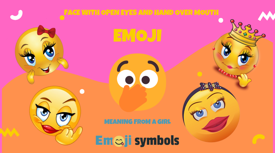 Face With Open Eyes and Hand Over Mouth Emoji 🫢 Meaning From a Girl ...