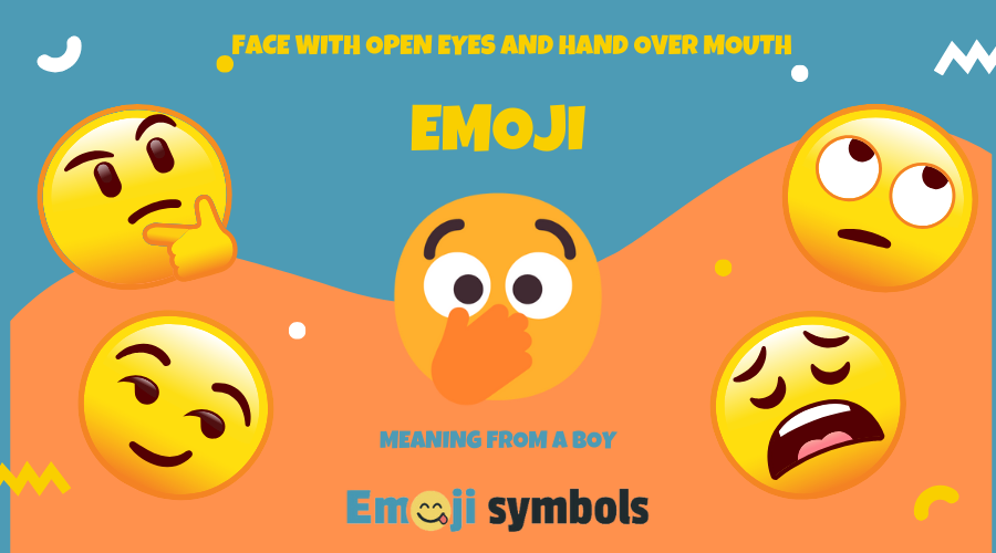 Face With Open Eyes and Hand Over Mouth Emoji 🫢 Meaning From a Guy ...